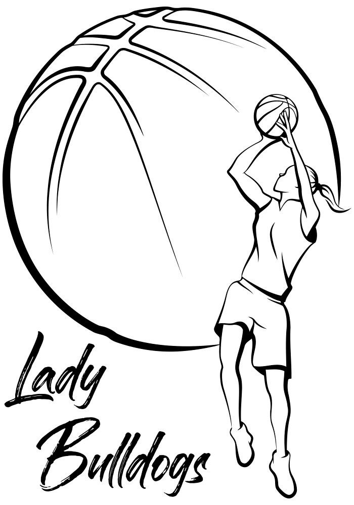 Basketball Girl Vinyl Sticker Personalised Wall Art Decal Your | Etsy