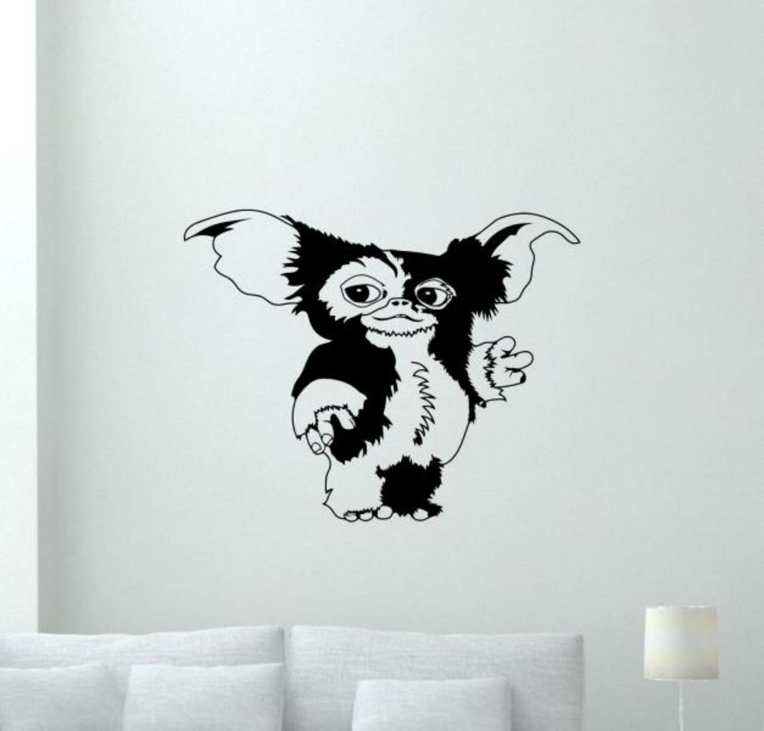 Mogwai Decal Wall Vinyl Sticker Gizmo Gremlin Decor Wall Art Sign Gift ...