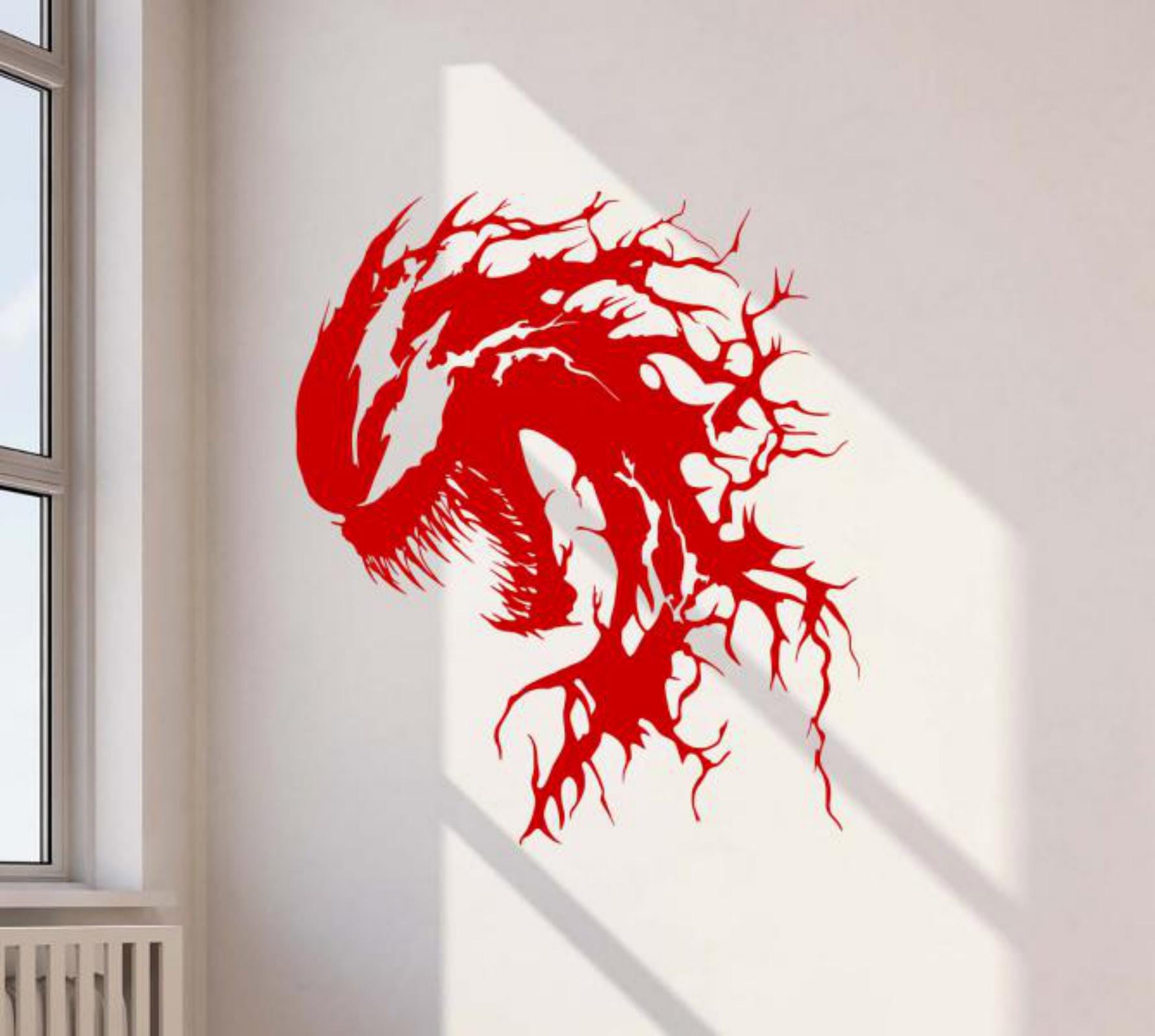 Venom Wall Decal Vinyl Sticker Carnage Spider Superhero Sign Kids Room ...