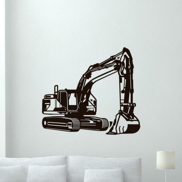 Excavator Wall Mural - Etsy