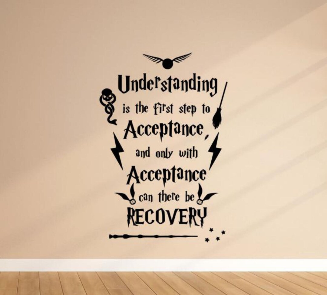Understanding is the First Step to Acceptance Wall Decal Vinyl Sticker ...