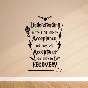 Understanding is the First Step to Acceptance Wall Decal Vinyl Sticker ...