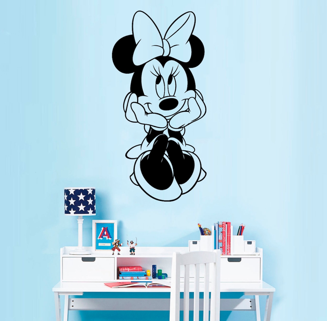 Poster Print Minnie Mouse Wall Decal Disney Cartoon Character Vinyl ...