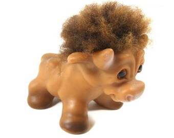 Vintage Dam Horse Troll Doll, 1964 Dam Made in Denmark, Orange Amber ...