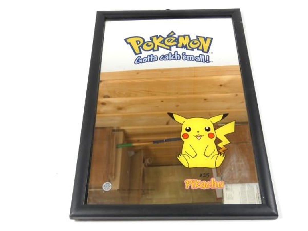 1 Vintage Pokémon Gotta Catch 'em Pikachu Mirror 1998 Pokemon Mirror - Etsy