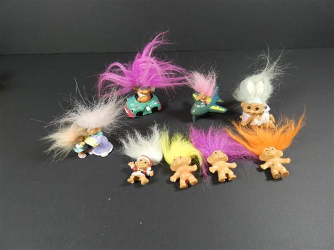 1 Vintage Small Russ Berrie Good Luck Troll Doll Surfing Surfer ...