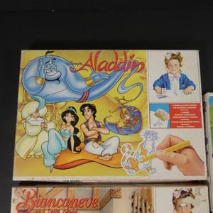 1 Vintage Disney Stamp Set Aladdin Snow White or Disney Babies Stamp ...