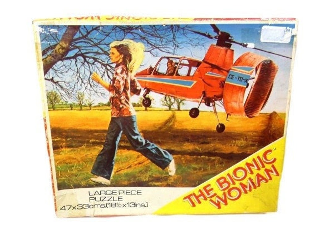 Vintage the Bionic Woman Jigsaw Puzzle Vintage Retro Design Tv Show ...