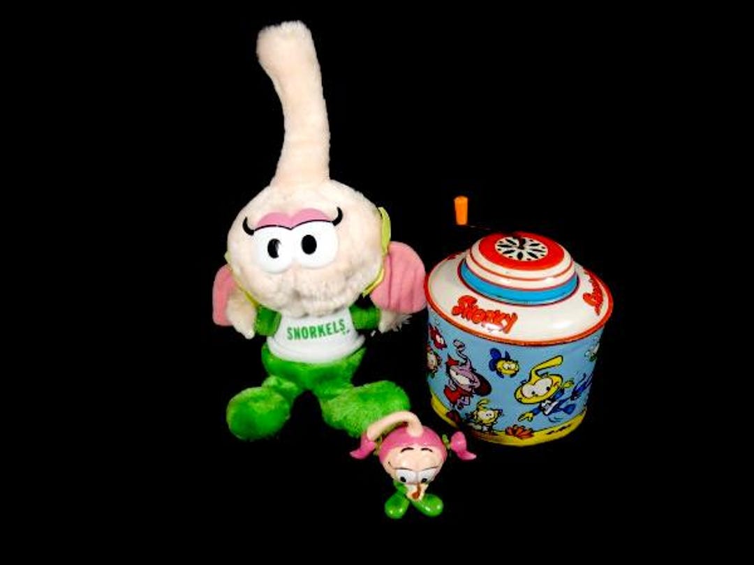 Vintage the Snorks Toys Plus Doll Snorky Tin Music Toy Box 1985 - Etsy