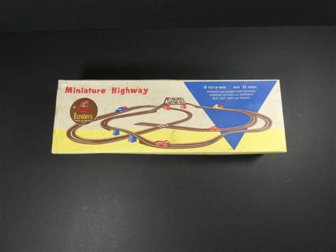 Vintage Miniature Highway Luxor Eurotoys Car Track Toy Cars - Etsy