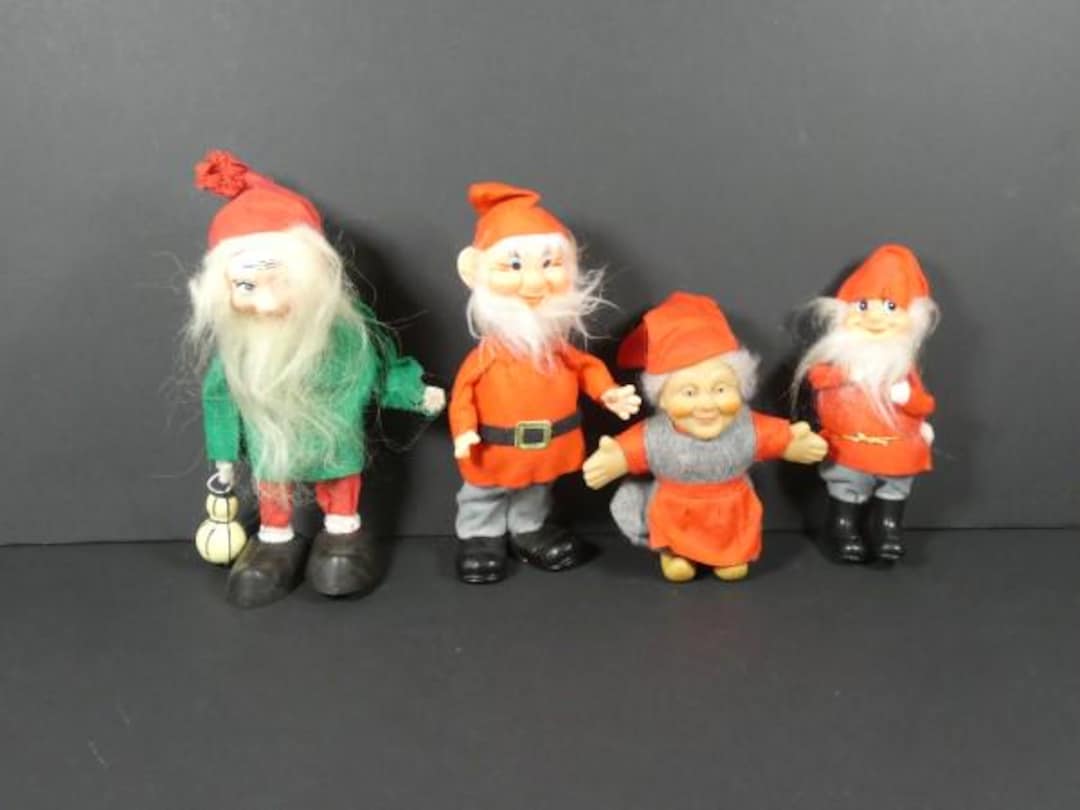 Vintage Christmas Elf Knee Hugger Pixie Scandinavian Elf Nordic ...