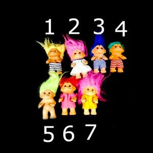 1 Vintage 3 Inch Thomas Dam Troll 1985 Made in Denmark Vintage Boy or ...