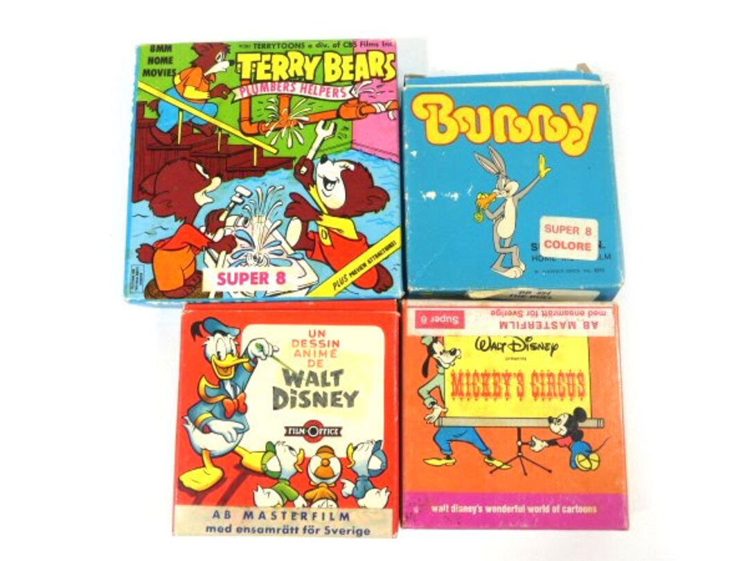 1 Super 8 Cartoon Disney Looney Tunes Terry Bears Bugs Bunny - Etsy