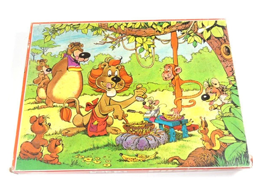 1 Vintage Loeki De Leeuw Loekie the Lion Jigsaw Puzzle Advertising Lion ...