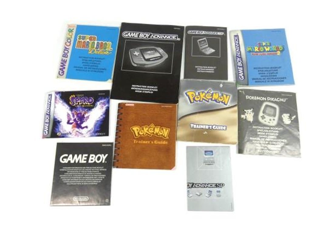 Vintage Nintendo Gameboy Manual or Poster Nintendo Manuel Gameboy ...