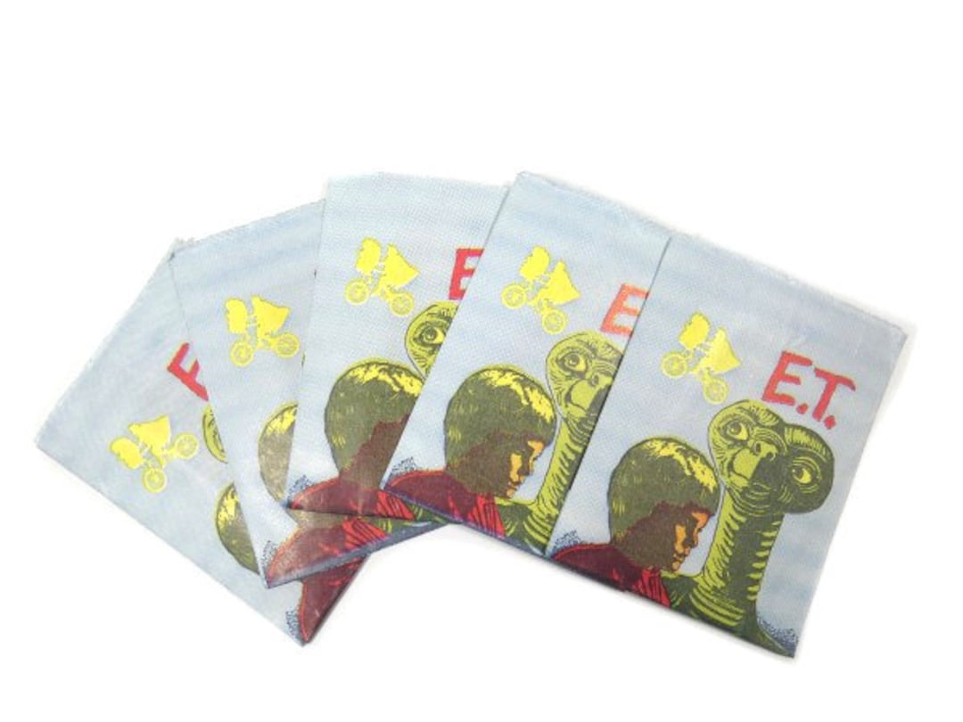 5 Vintage ET Card Packs E.T Collectible Alien the Extra Terrestrial ...