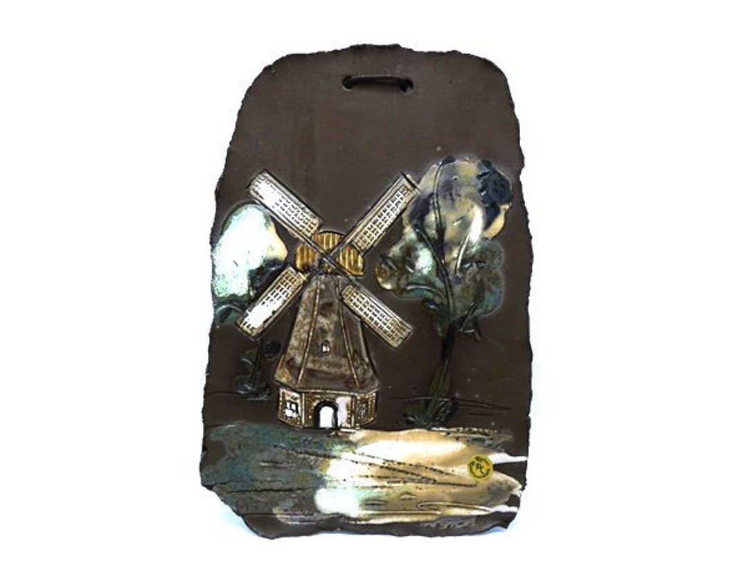 German Ceramic Windmill Wall Art Korber Kunsthandwerk Wall - Etsy