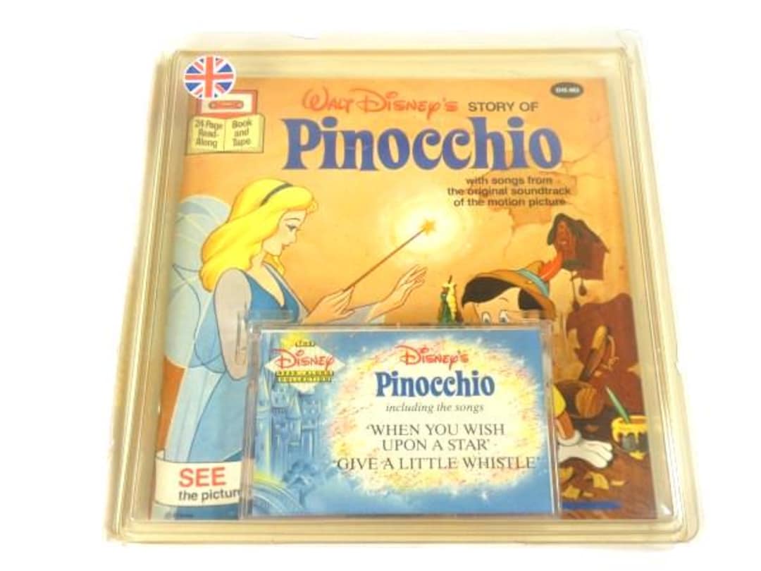 Vintage Pinocchio Storybook and Cassette Tape Original Box - Etsy
