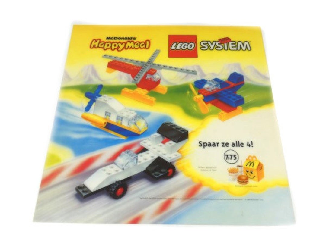 1 Vintage Lego Duplo Translite Display Mcdonald's Happy Meal Display ...