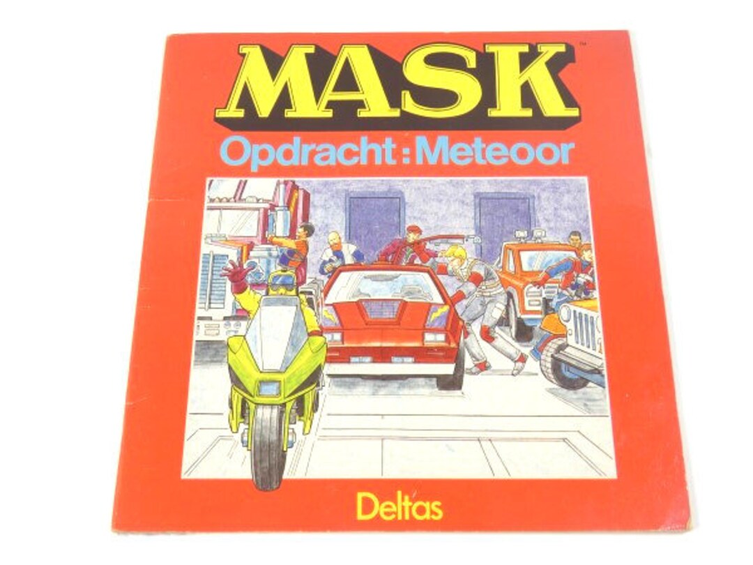 Vintage MASK Book 1986 Dutch Version Softcover - Etsy