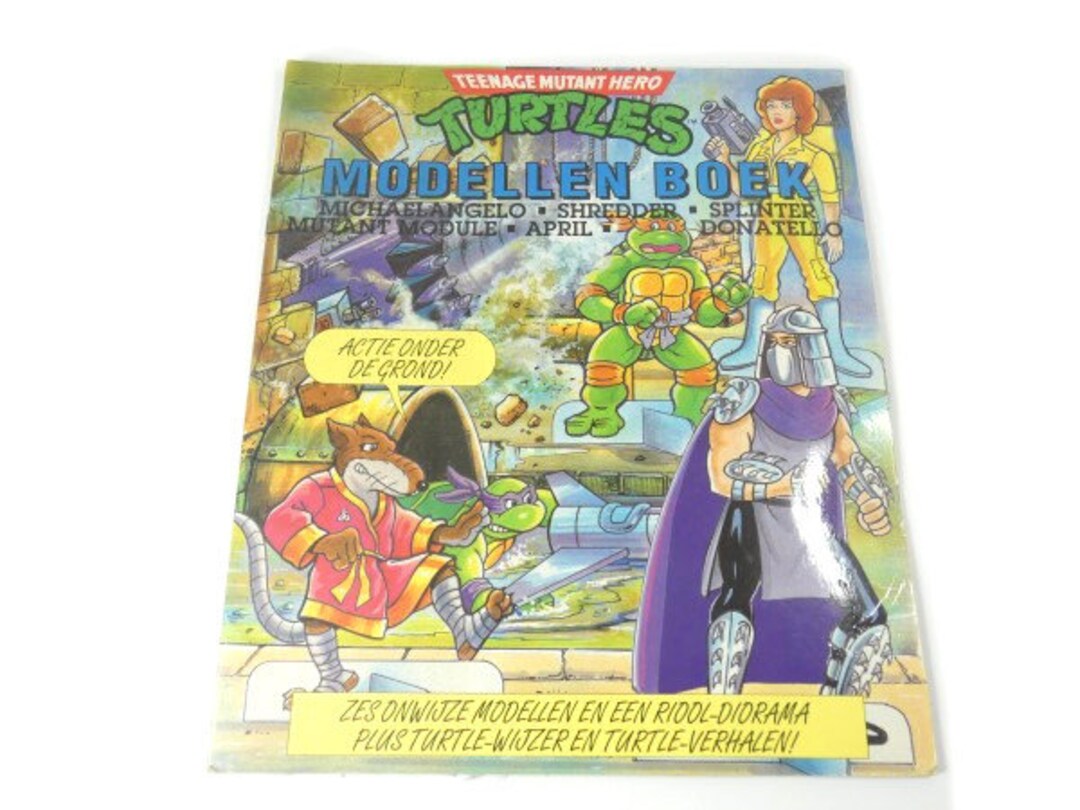 Vintage TMNT Teenage Mutant Ninja Turtles Model Book Teenage Mutant ...