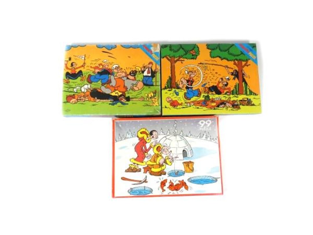 1 Vintage Popeye the Sailorman Jigsaw Puzzle Cartoon Puzzle. - Etsy
