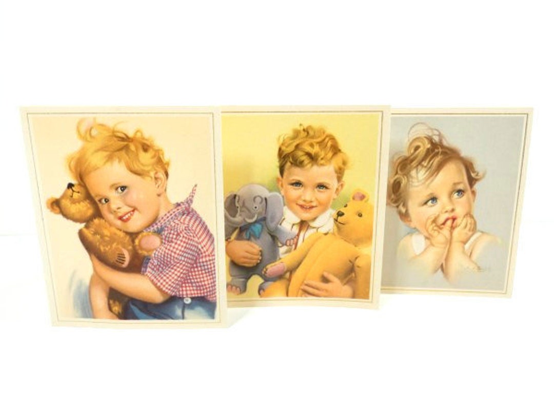 3 Vintage Kids Postcards Children Card Postcards With Children Vintage ...