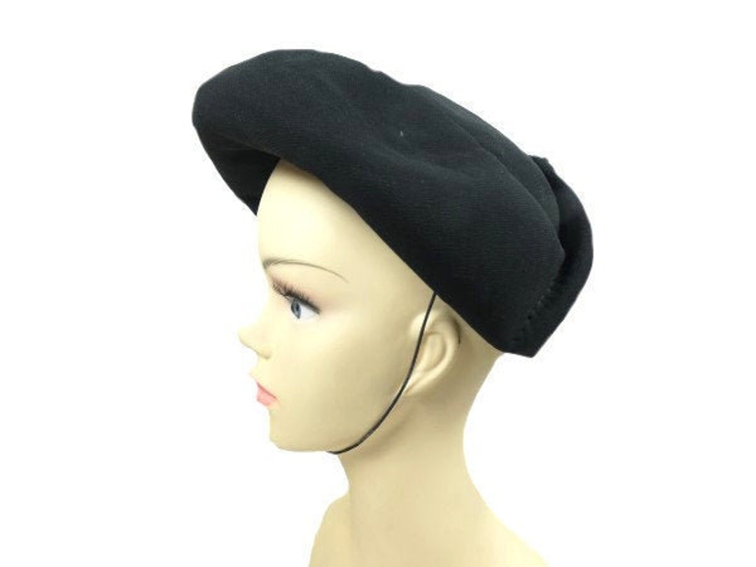 Vintage Black Bumper Brim Hat Sueco Diseño De Moda Regalo Para Su ...