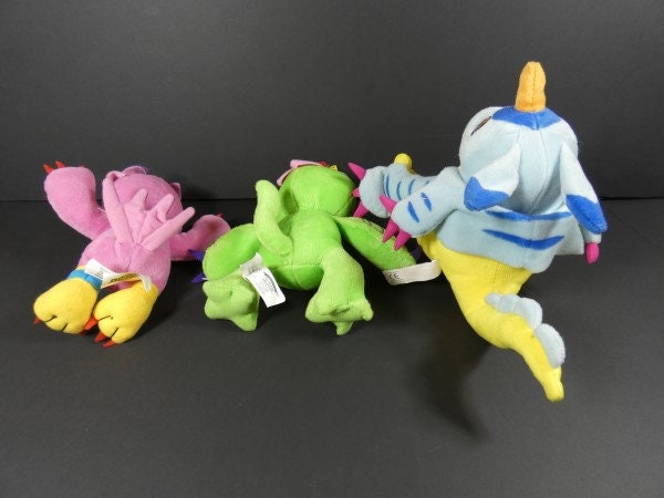 1 Vintage Digimon Plush Toy Gabumon Palmon or Piyomon 2000 - Etsy