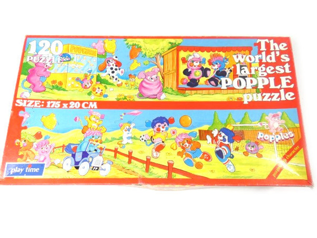 Vintage the World's Largest Popples Puzzle Vintage Retro Design Puzzle ...