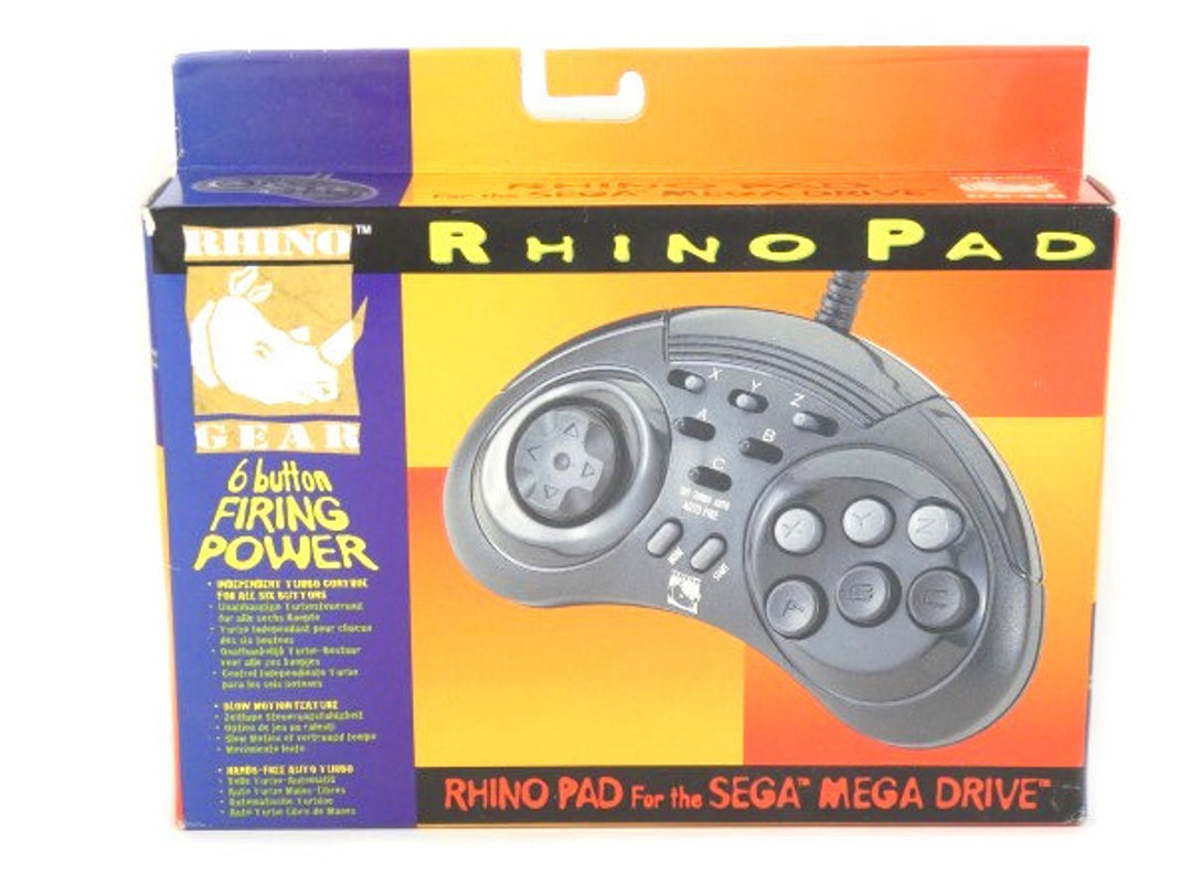 Vintage Rhino Gear Rhino Pad Controller for the Sega Mega Drive 6 ...