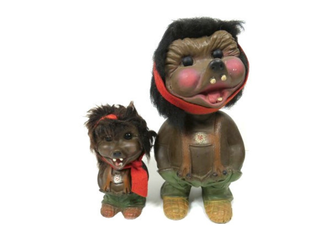 1 Vintage Hedgehog Animal Troll by Heico Bobble Head Nodder Troll ...