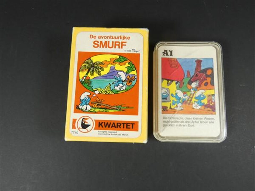 1 Vintage the Smurfs Go Fish Game Quartet Card Game the Smurfs - Etsy