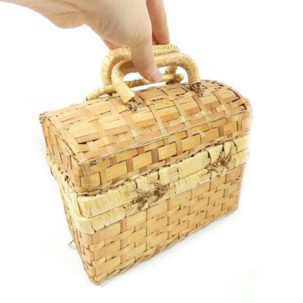 Wicker Handbag - Etsy