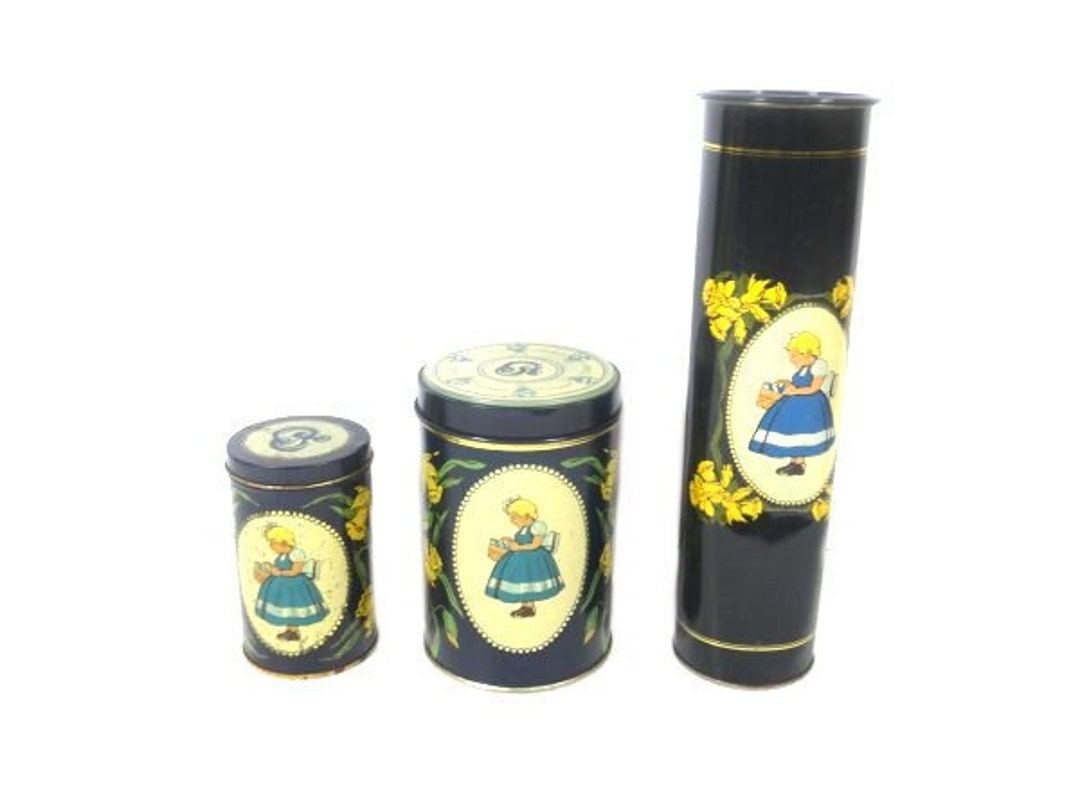 1 Vintage Irma Tin Canister Denmark Supermarket Design Tin Canister ...