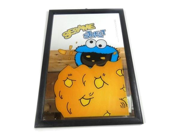 Vintage Cookie Monster Mirror Sesame Street Mirror 1998 - Etsy