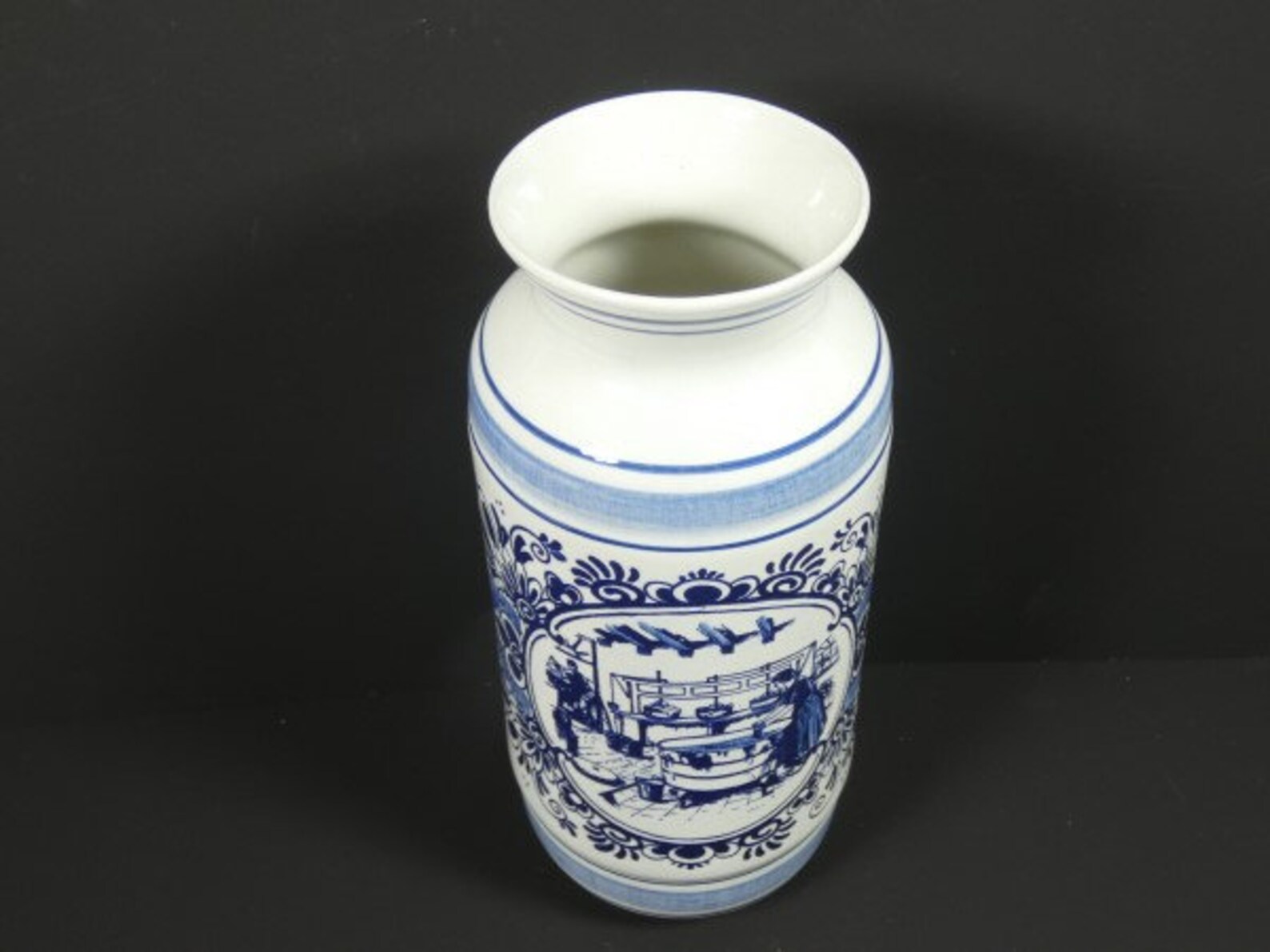 Delfts Blauw Vase Delft Blauw Pottery Hand Painted Delfts Blauw Vintage ...