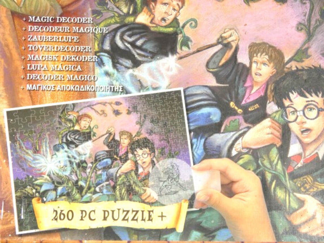 Vintage Harry Potter Magic Decoder Jigsaw Puzzle 2001 - Etsy