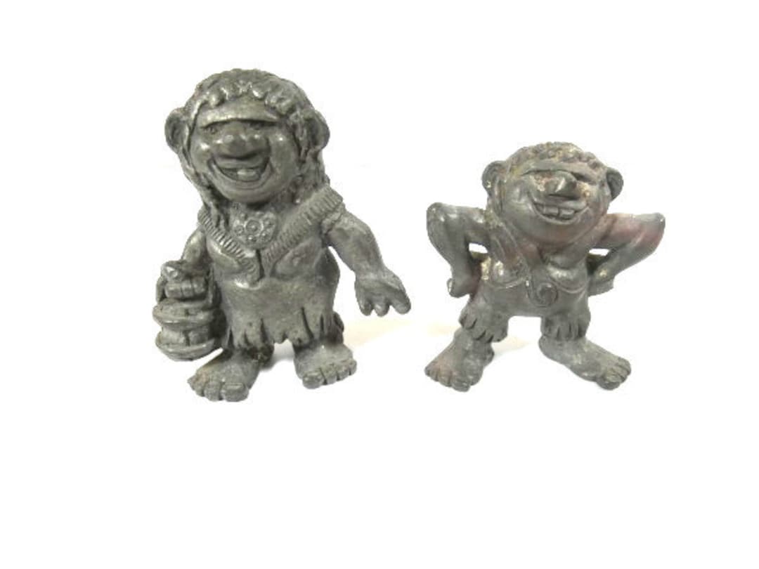1 Vintage Tin Pewter Norway Troll Tinn Troll - Etsy