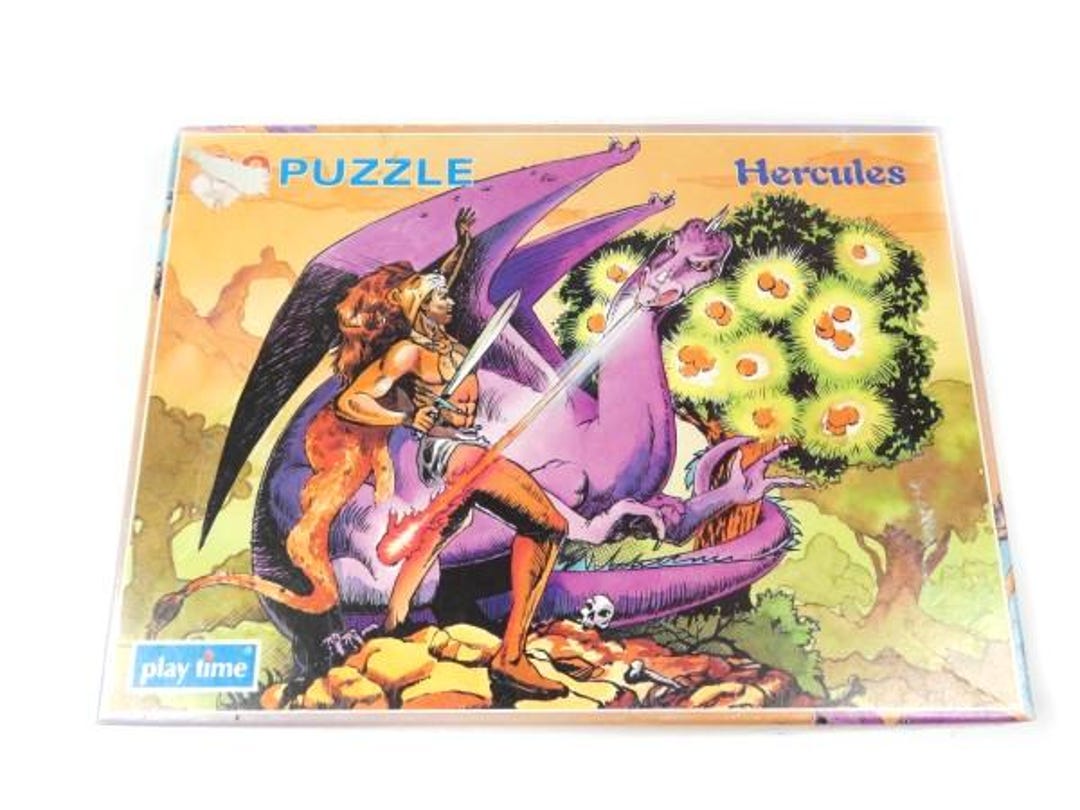 Vintage Hercules Jigsaw Puzzle Cartoon Comic Puzzle - Etsy