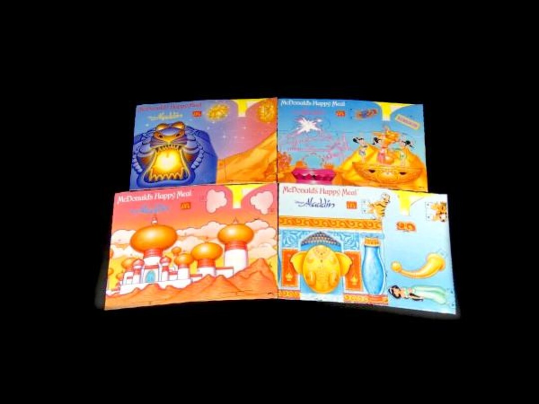 1 Vintage Aladdin Mcdonald's Happy Meal Toy Boxes Disney - Etsy