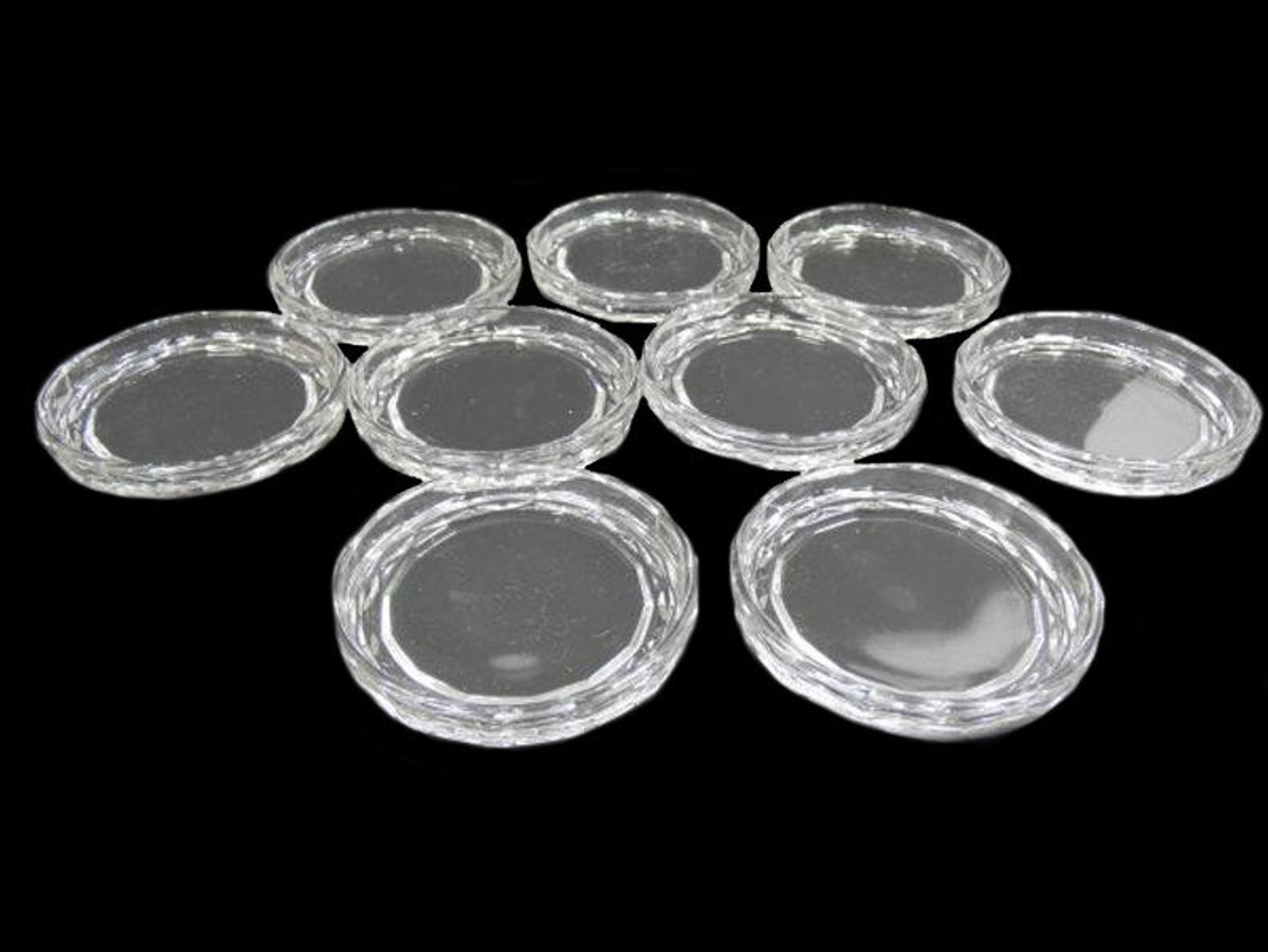 9 Beautiful Decorative Vintage Glass Crystal Coasters With A | Etsy