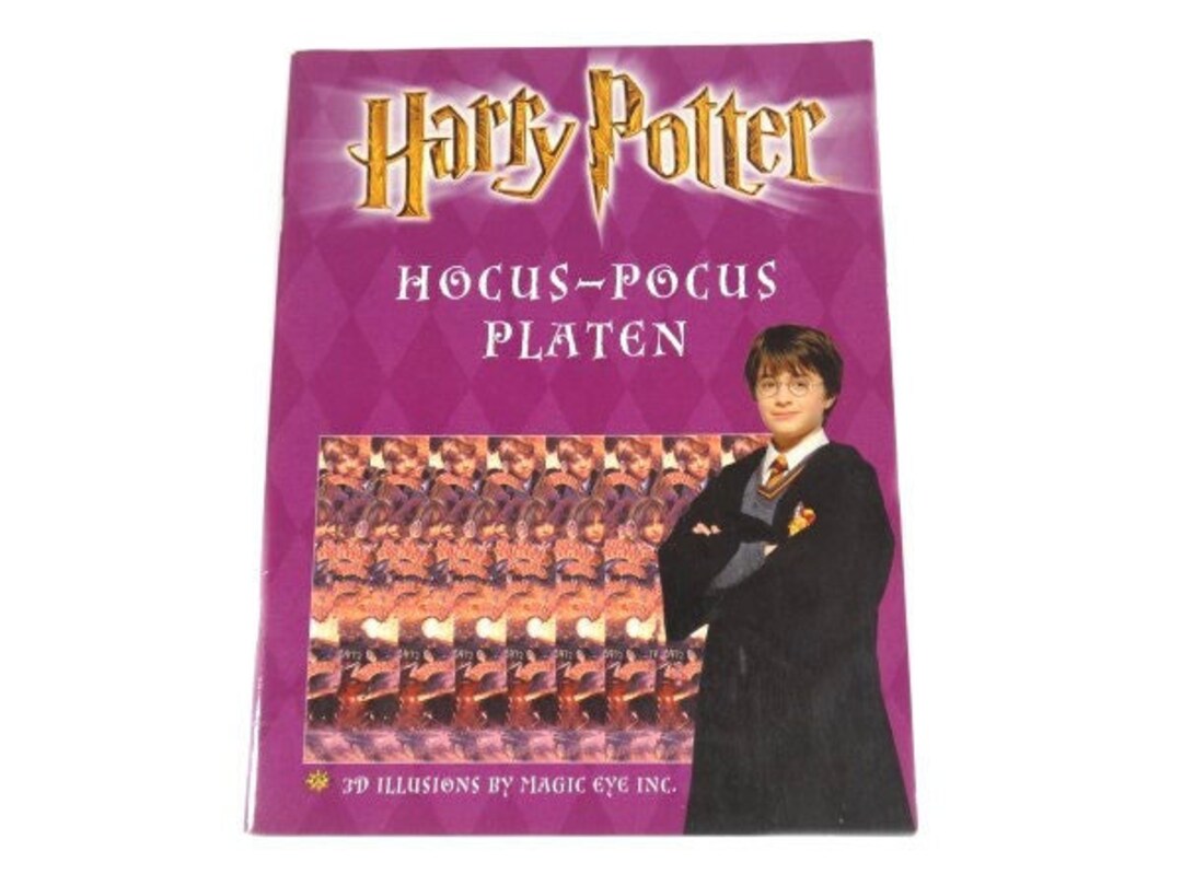 Vintage Harry Potter Hocus Pocus Sheets 3D Illusions Book Harry Potter ...