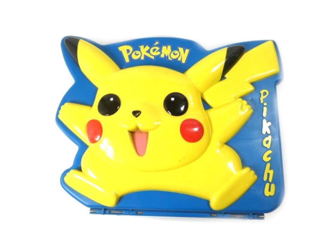 1 Vintage Pokémon Pikachu Blue Box Plastic Case 1999 Pokemon - Etsy