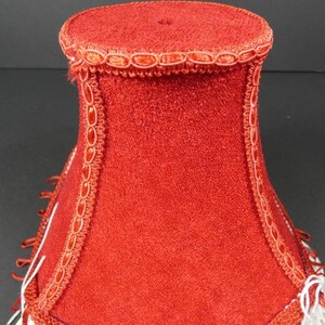 1 Vintage Red Lamp Shade Beautiful Elegant Lamp Shades Fabric Lamp ...