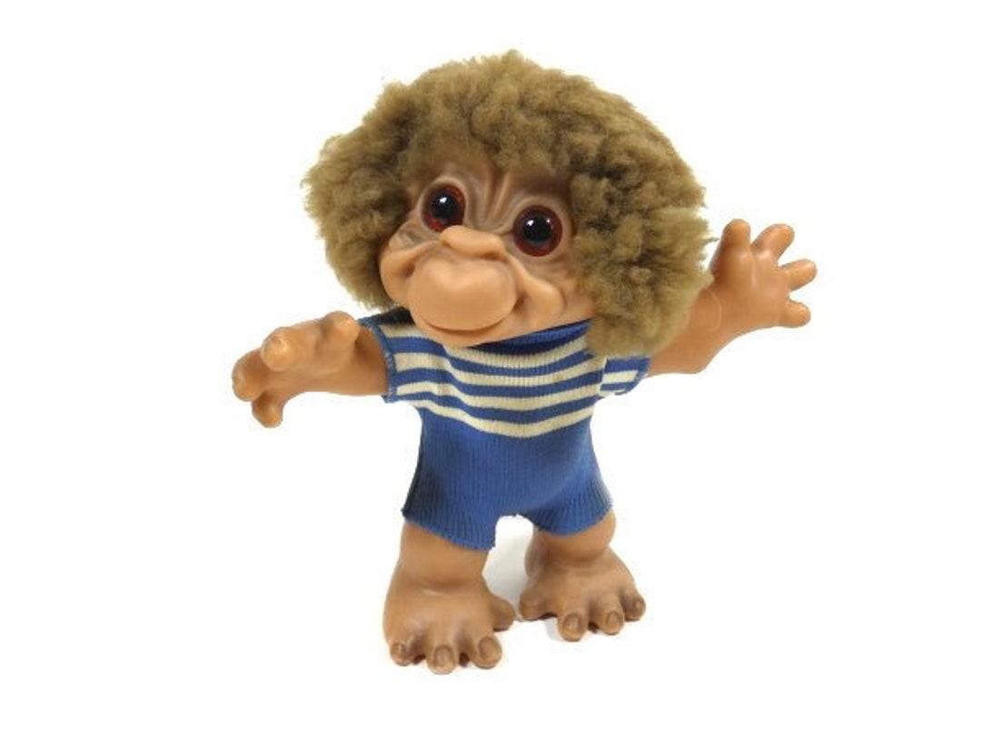Vintage Thomas Dam Monkey Boy Troll Doll Made in Denmark 1966 - Etsy
