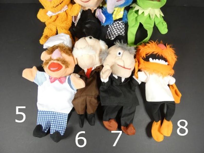 Vintage the Muppets Hand Puppets Jim Henson Muppets the Muppet Show - Etsy