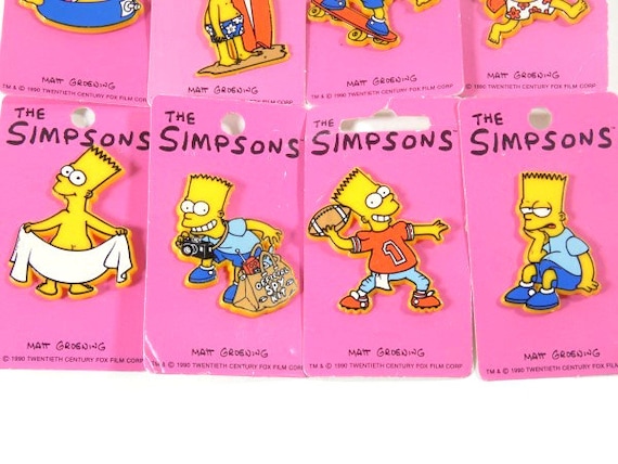 Vintage Bart Simpson Pin Button Badge The Simpsons Pi… - Gem