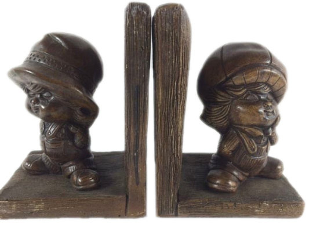 Vintage Children Bookends Boys Cartoon Comic Vintage Book Ends - Etsy