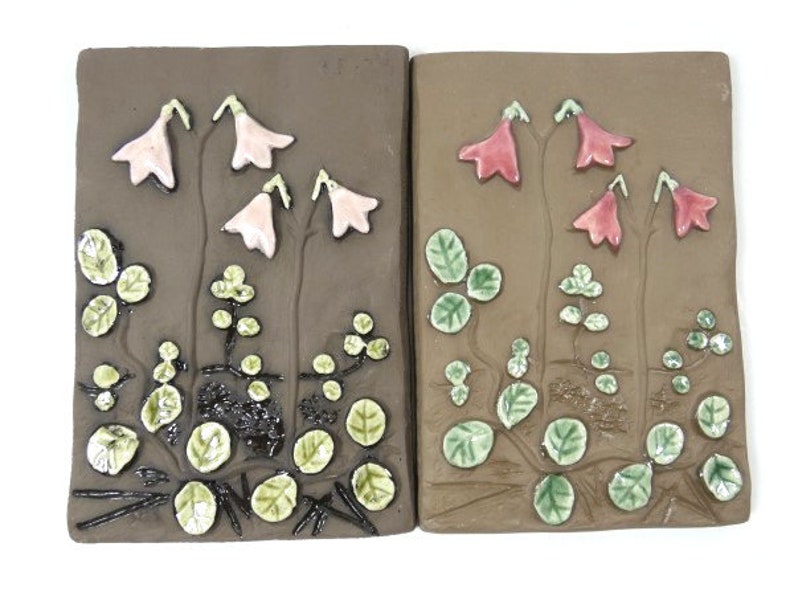 1 Vintage Swedish Snowdrop Ceramic Wall Art - Jie Sweden Wall Plaque ...